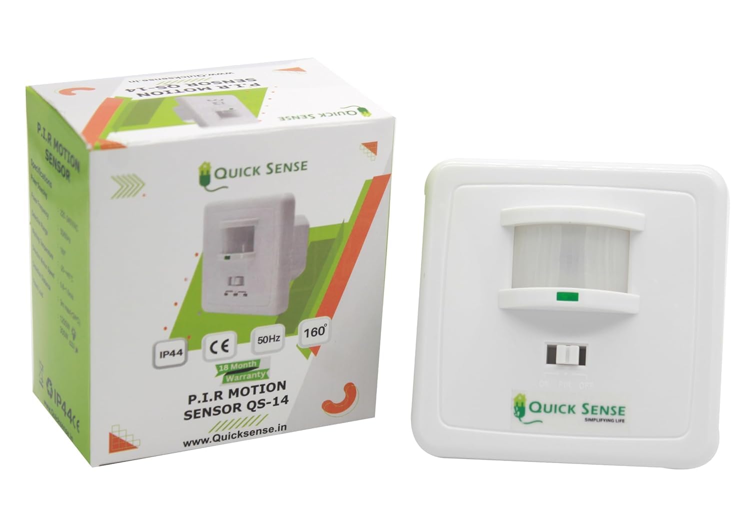 Wall Flush Mount PIR Sensor Qs-13 B2B – Quick Sense Innovations